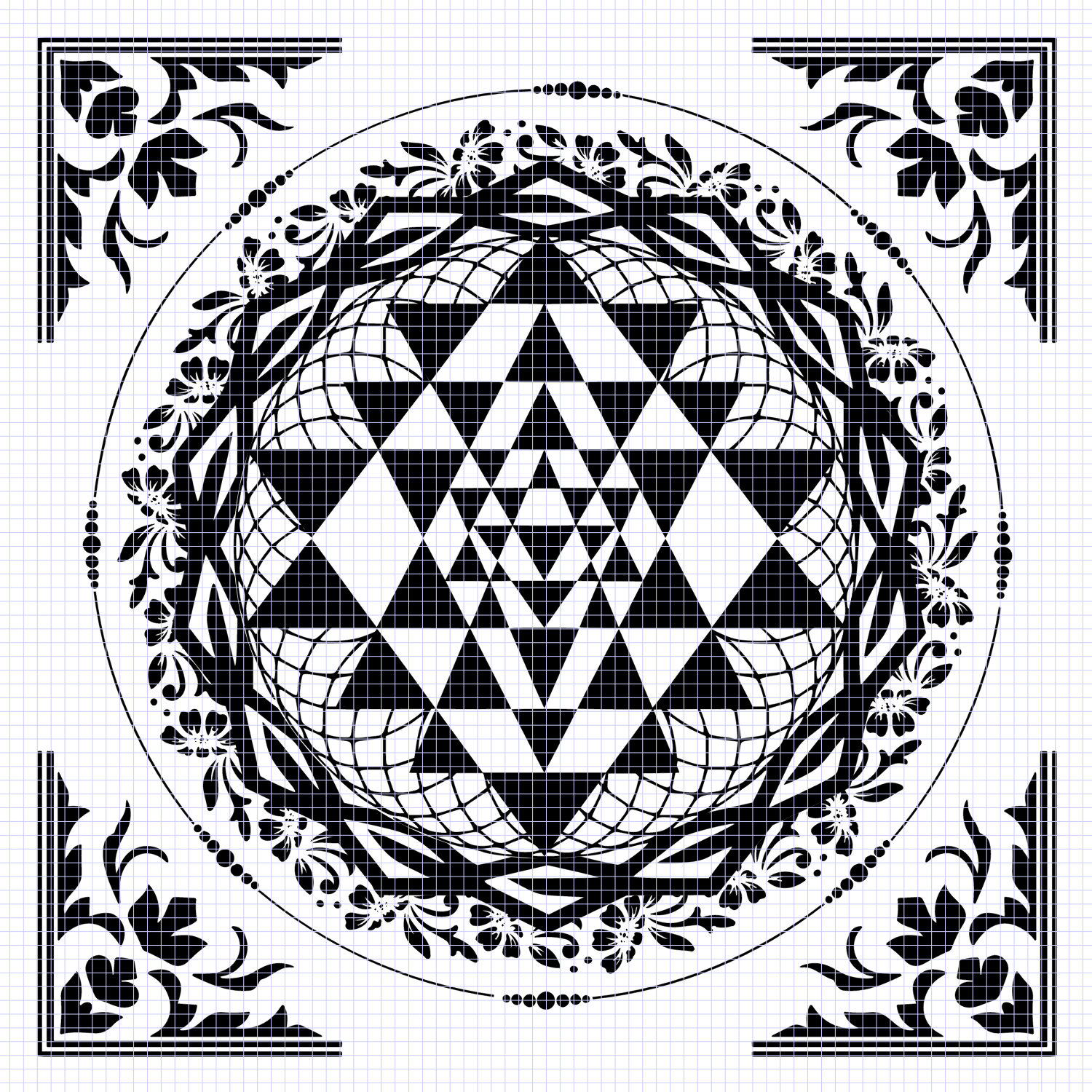 sri yantra coloring book